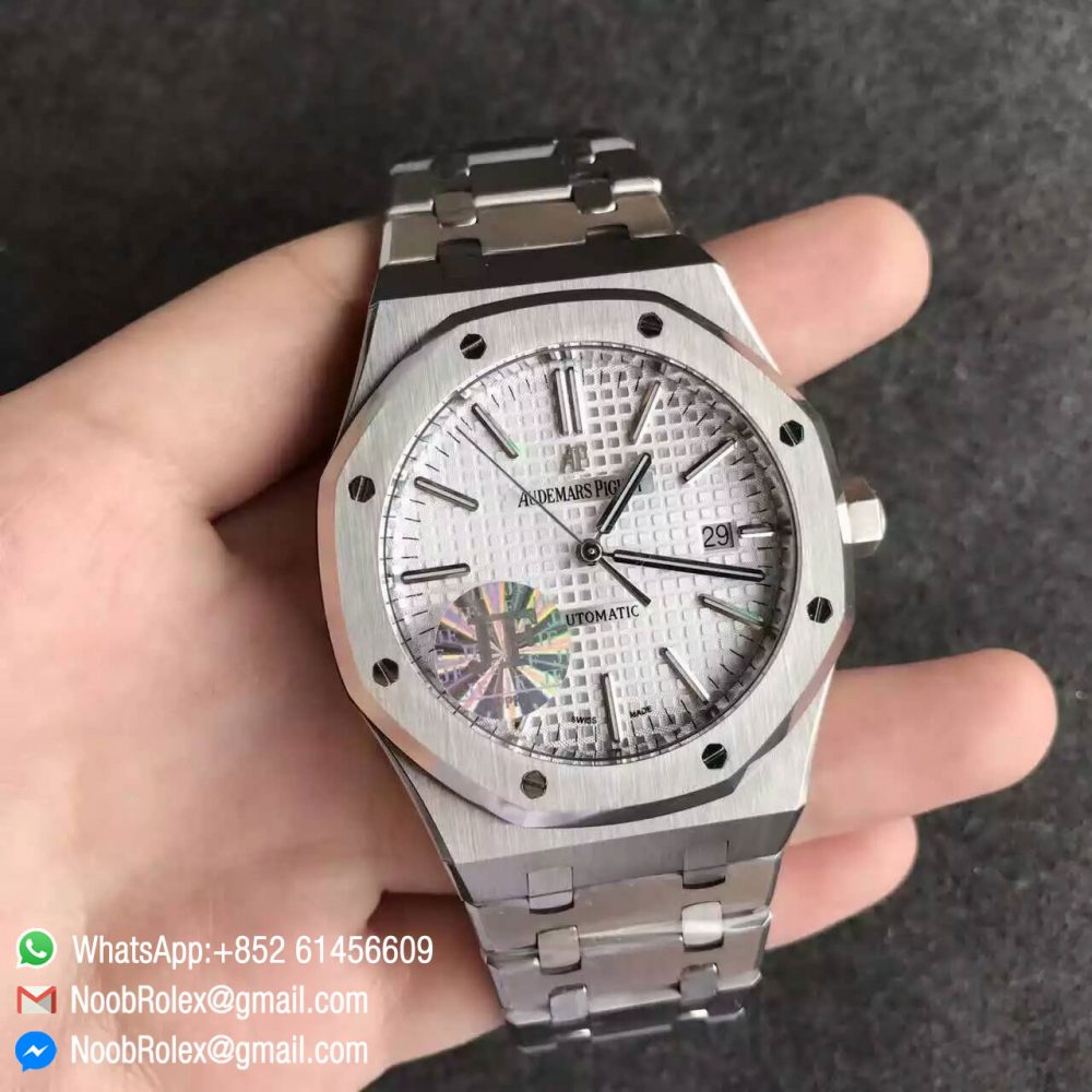 AP Royal Oak 41mm 15400 Steel Case JF 1:1 Best Edition Silver Dial on ...
