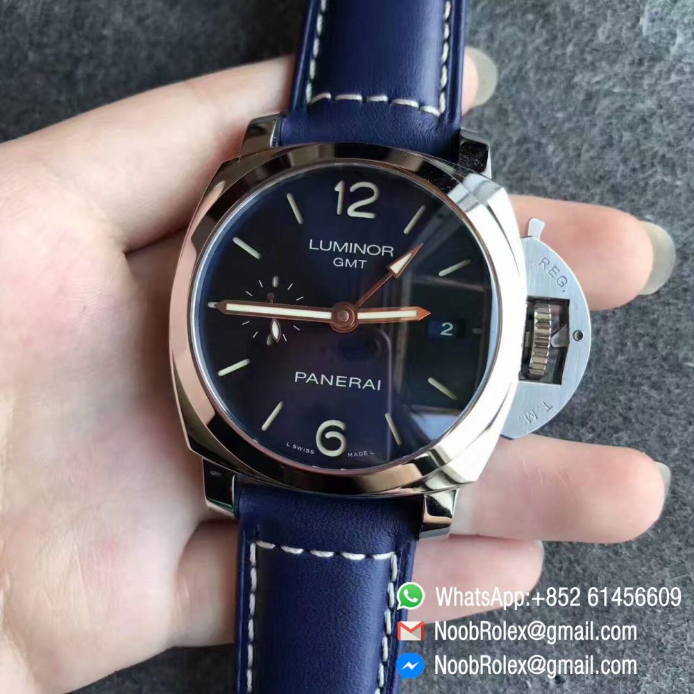 PAM00688 PAM688 Blue Dial on Blue Leather Strap P.9001 Super Clone VSF ...