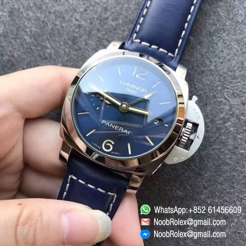 PAM00688 PAM688 Blue Dial on Blue Leather Strap P.9001 Super Clone VSF ...