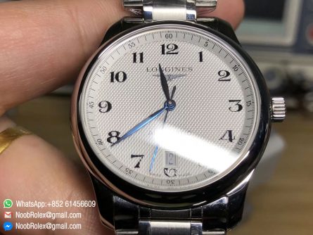 Master Collections L26284786 316L Steel Case & Bracelet Date at 6 o ...