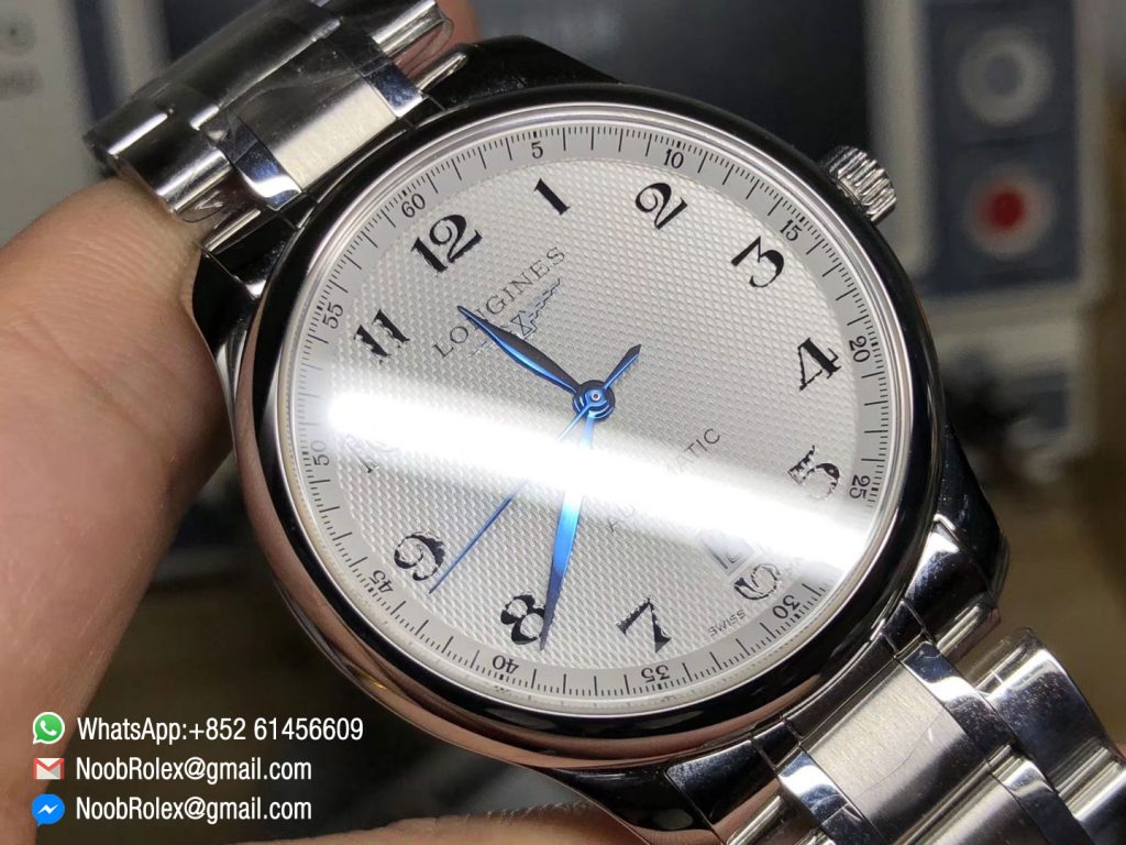 Master Collections L26284786 316L Steel Case & Bracelet Date at 6 o ...