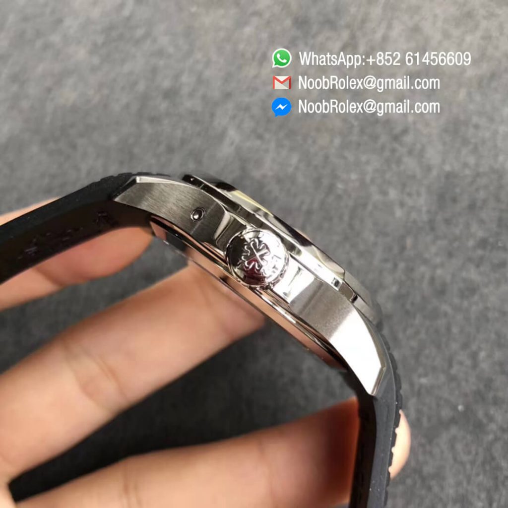 Aquanaut 5164A Stainless Steel Case Grey Dial GMT Display on Black ...