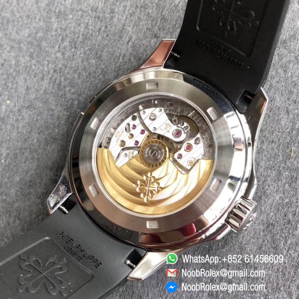 Aquanaut 5164A Stainless Steel Case Grey Dial GMT Display on Black ...