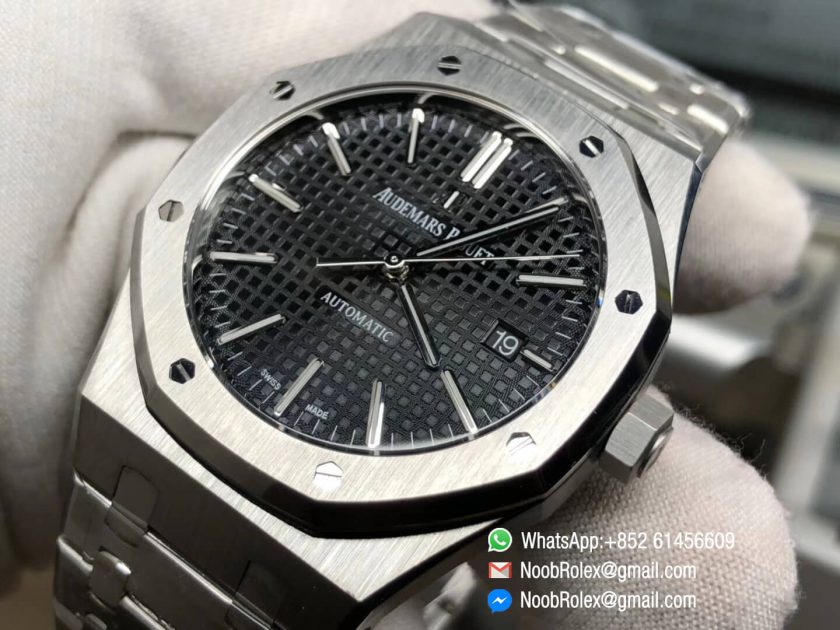 AP Royal Oak 41mm 15400 Stainless Steel Case Gray Textured Dial on ...
