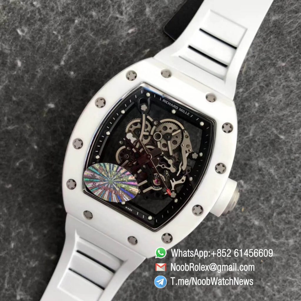 KVF RM55 Bubba Watson Limited Edition White Ceramic Case Skeleton Dial ...