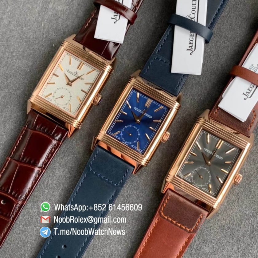 MGF Reverso Tribute Small Seconds Double Face GMT Watch Rose Gold Case ...