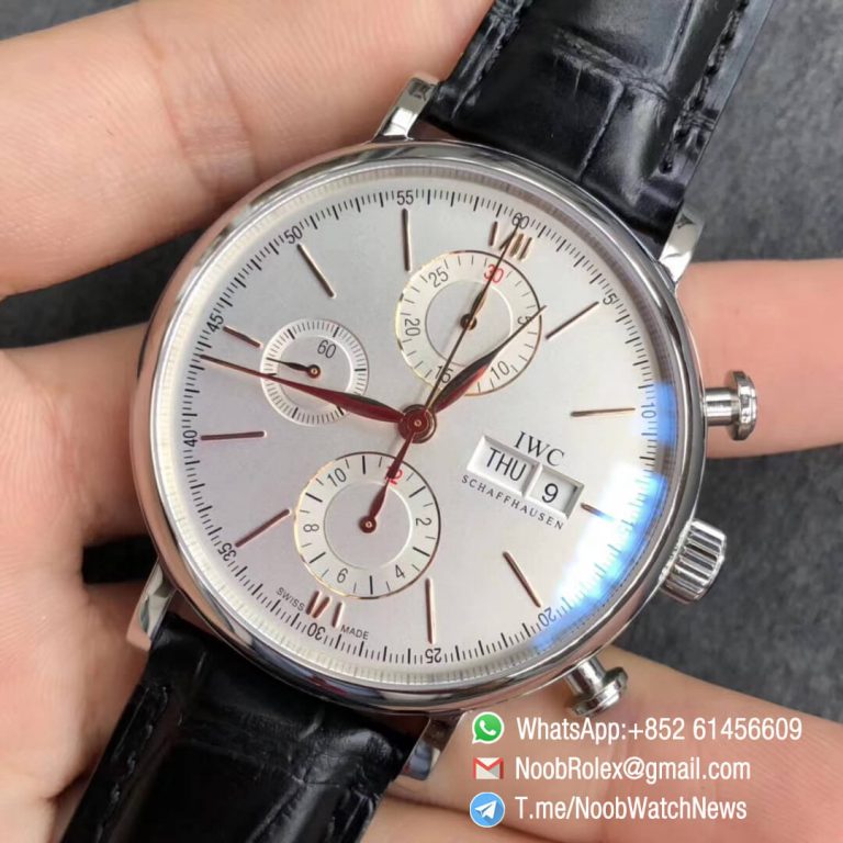 ZF 1:1 Portofino Collection IW3910-31 Chronograph Steel 42mm Silver ...