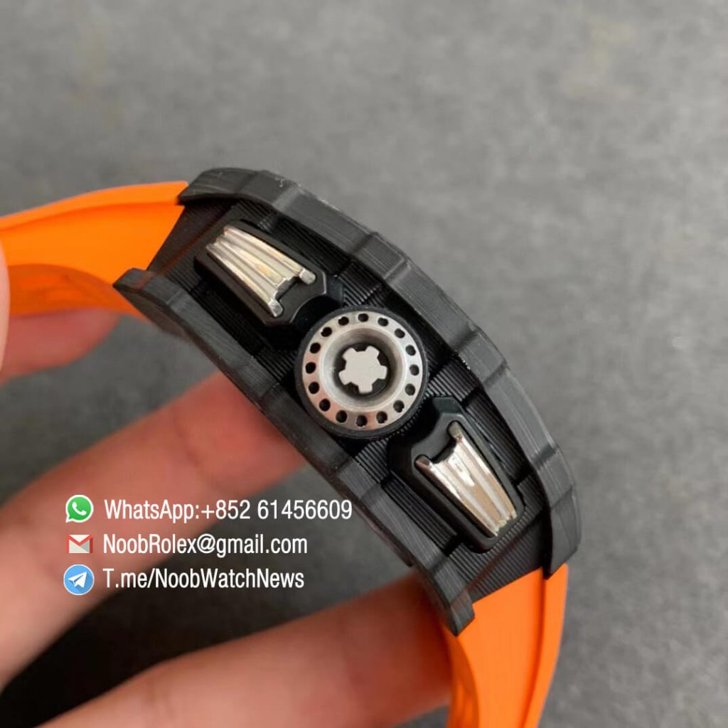 KVF Sup Clone RM11-03 Chrono Forged Carbon Case Skeletonal Dial with ...