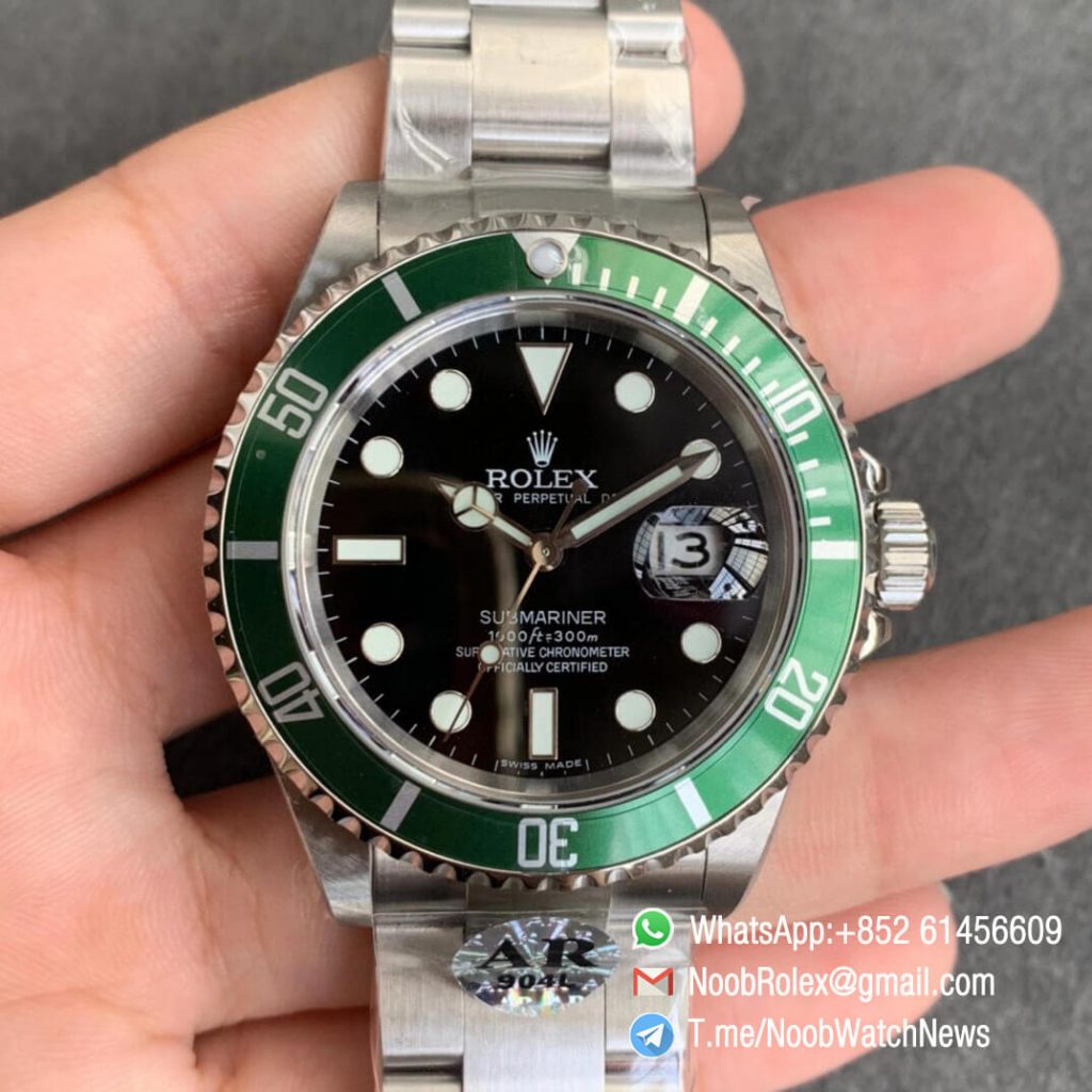 ARF Vintage Rolexes Submariner 16610 LV Green Metal Bezel Black Dial No ...