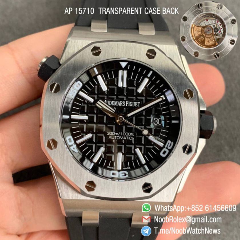 Noob Watch Time | JF Best Replica Royal Oak Offshore Diver 15710 ...