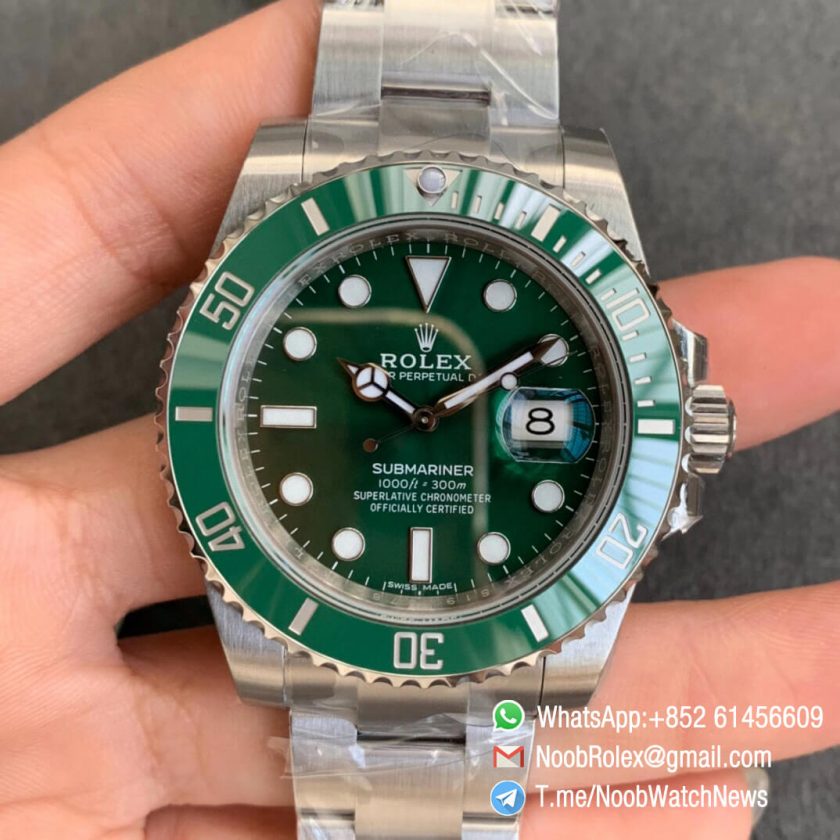 VSF Superclone Rolex Submariner 116610LV Hulk Green Dial Green Ceramic ...